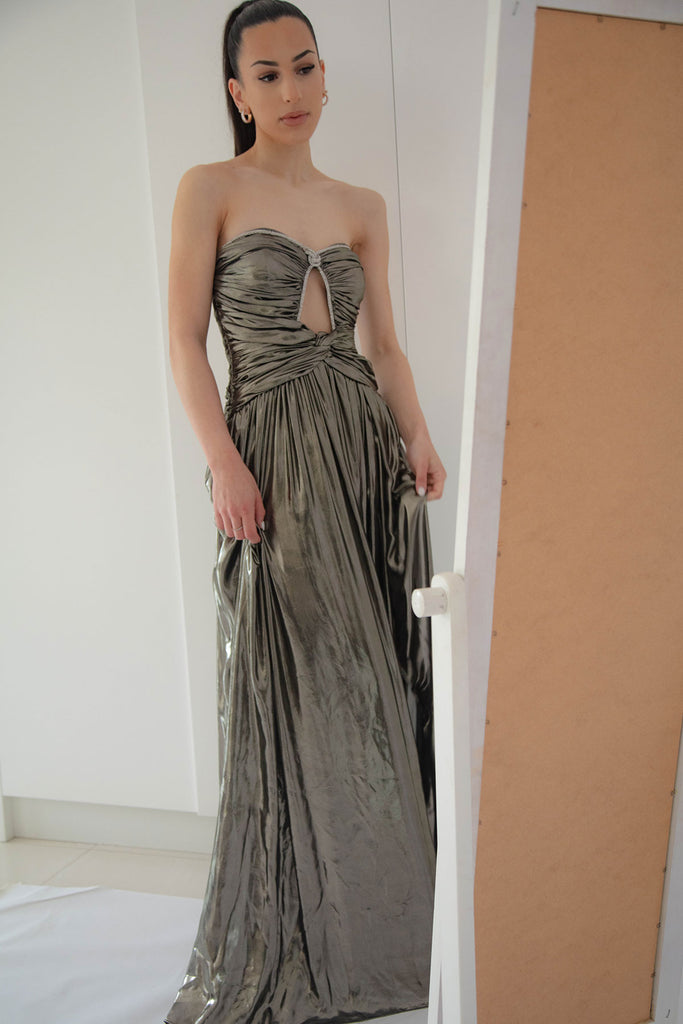 Dimi Liquid Gold Gown by HSH For Hire | High St. Hire