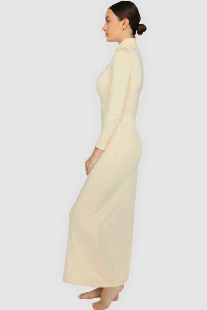 Luxe Slip Dress Buttercream by Mod Squad | High St. Hire
