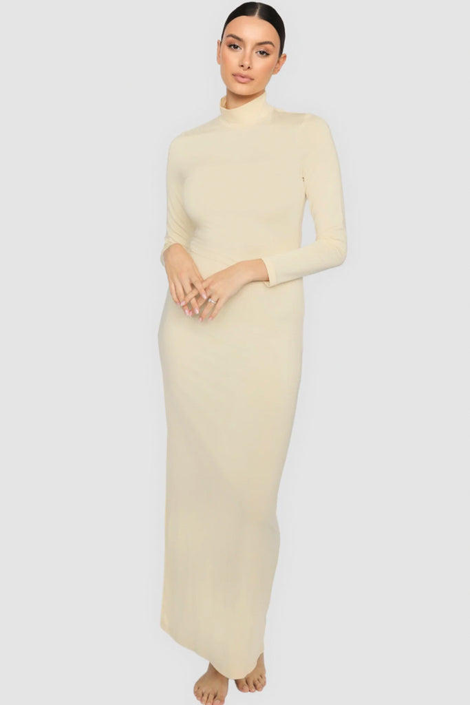 Luxe Slip Dress Buttercream by Mod Squad | High St. Hire