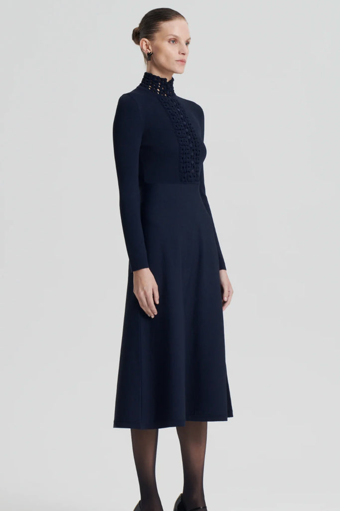 Crepe Knit Daisy Ls Dress by Scanlan Theodore for Hire – High St. Hire